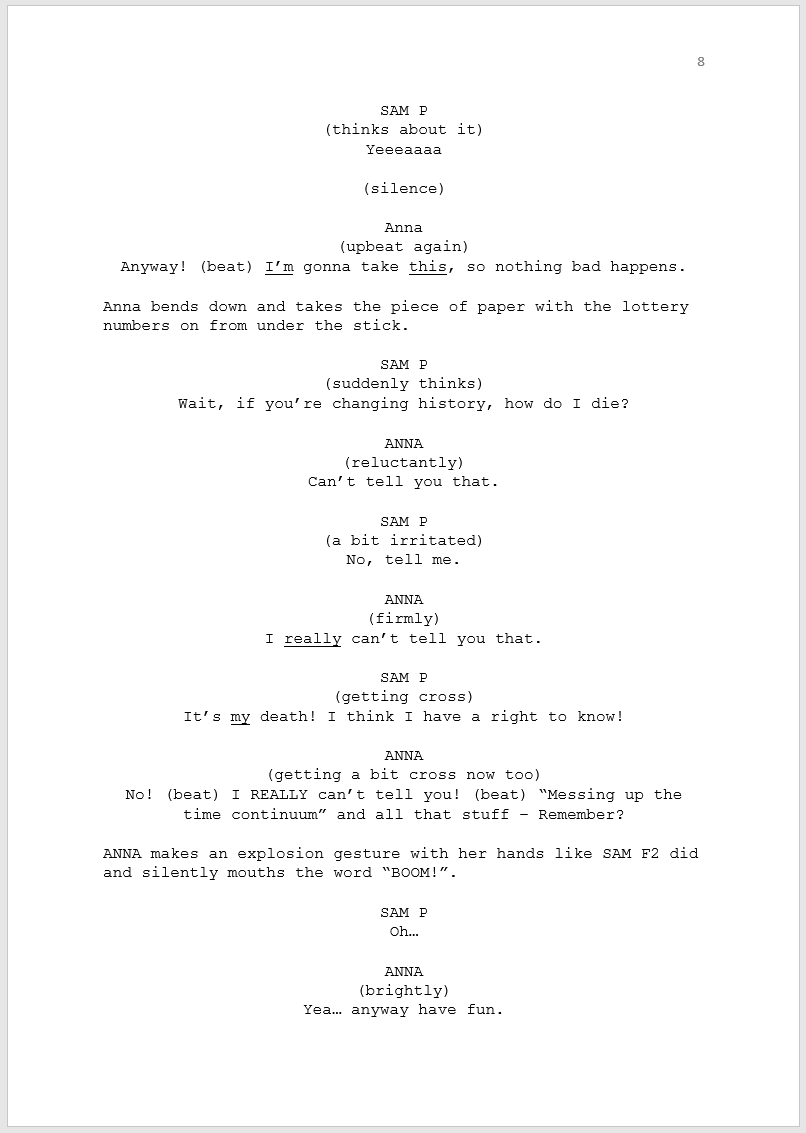 FMP – Script and Cast – Gareth RB Edwards